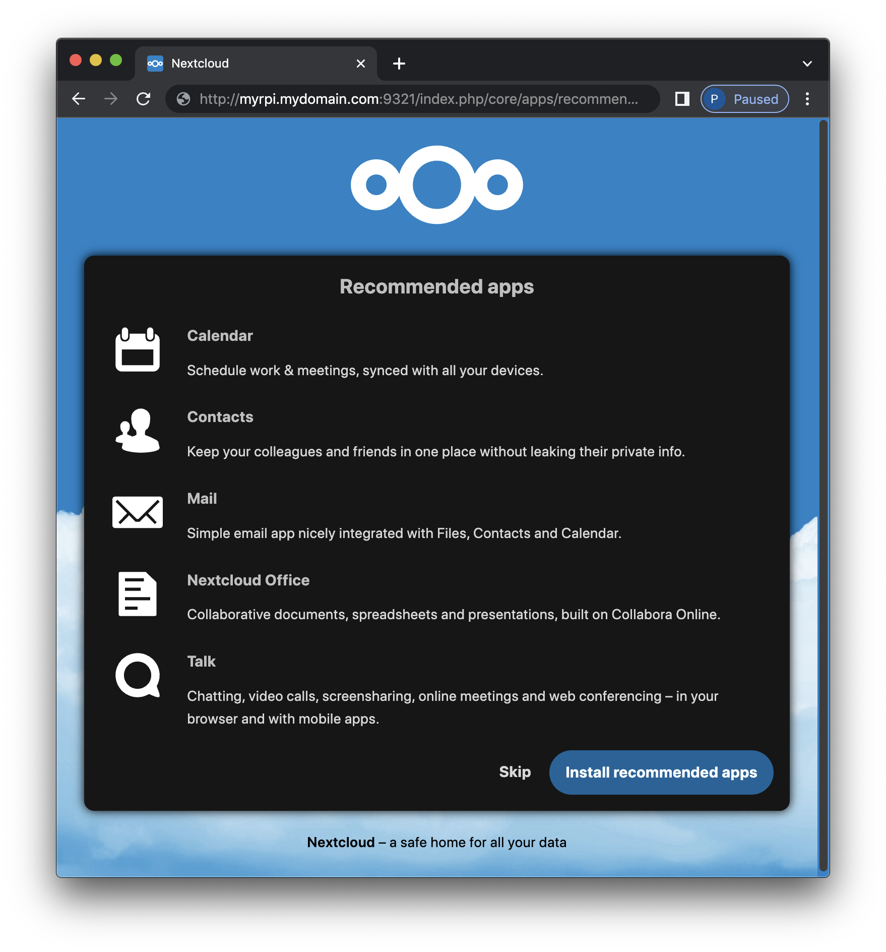 Nextcloud - IOTstack